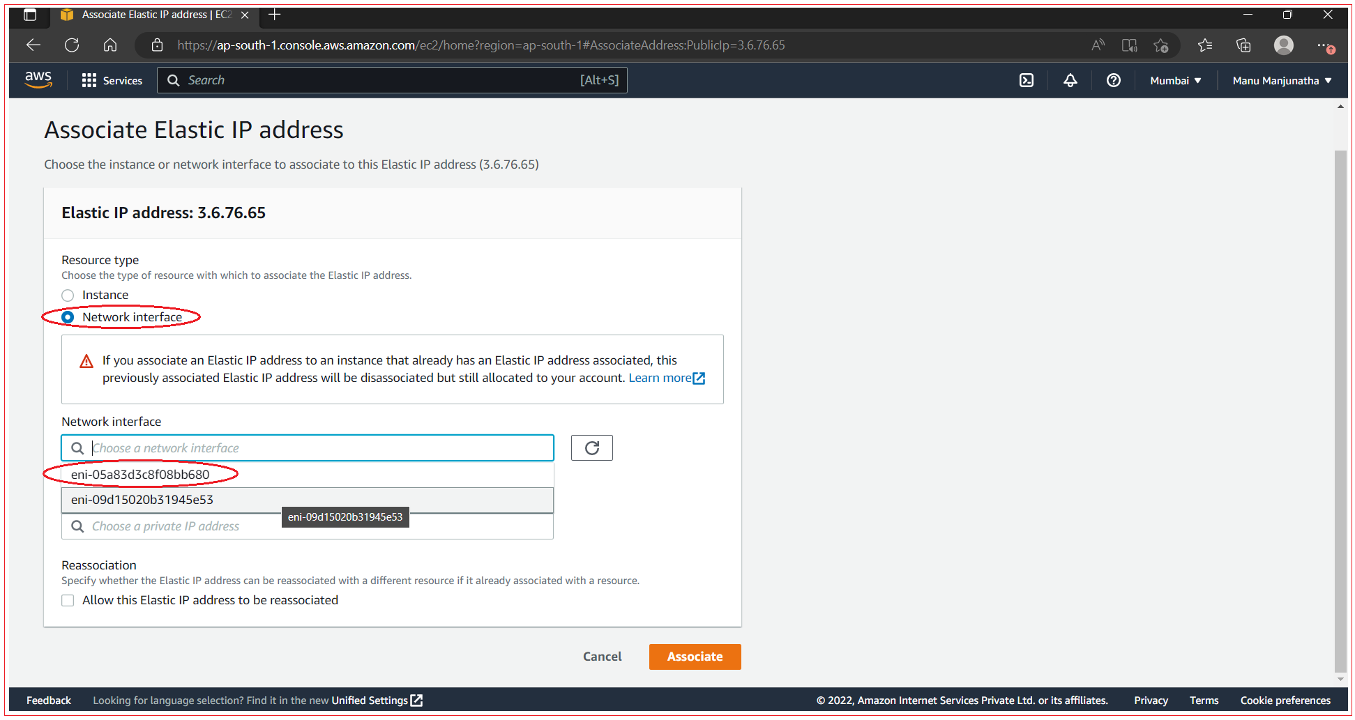 How to allocate multiple IP address to AWS EC2 virtual machine ...